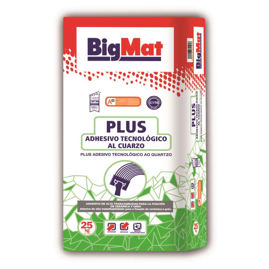 CEMENTO COLA BIGMAT PLUS BLANCO (SACO 25 Kg)