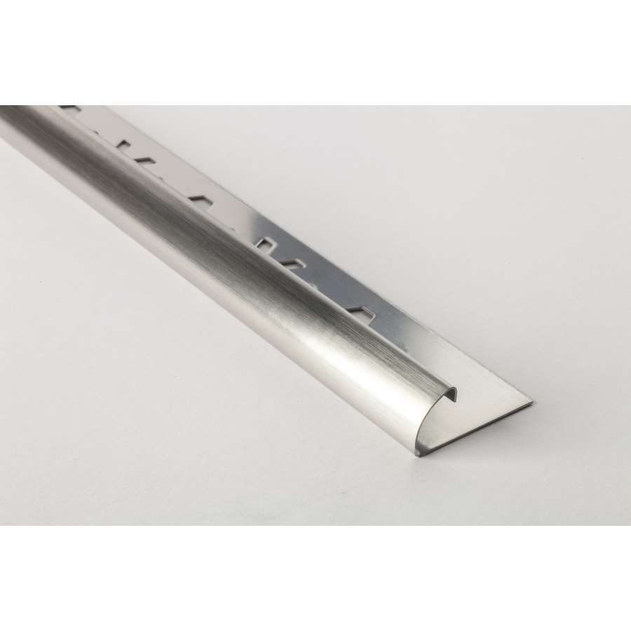 GUARDACANTOS ACERO INOX 12MMX2,5M CEPILLADO