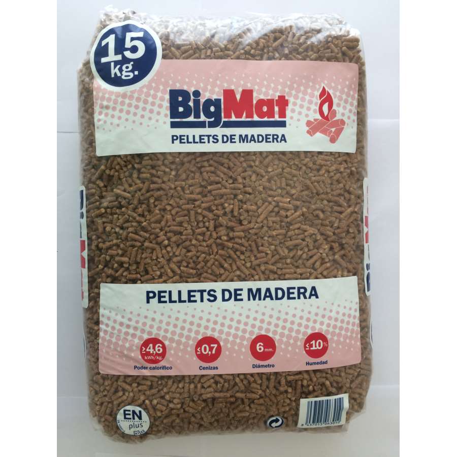 SACO DE PELLETS BIGMAT 15 kg ENPLUS A1