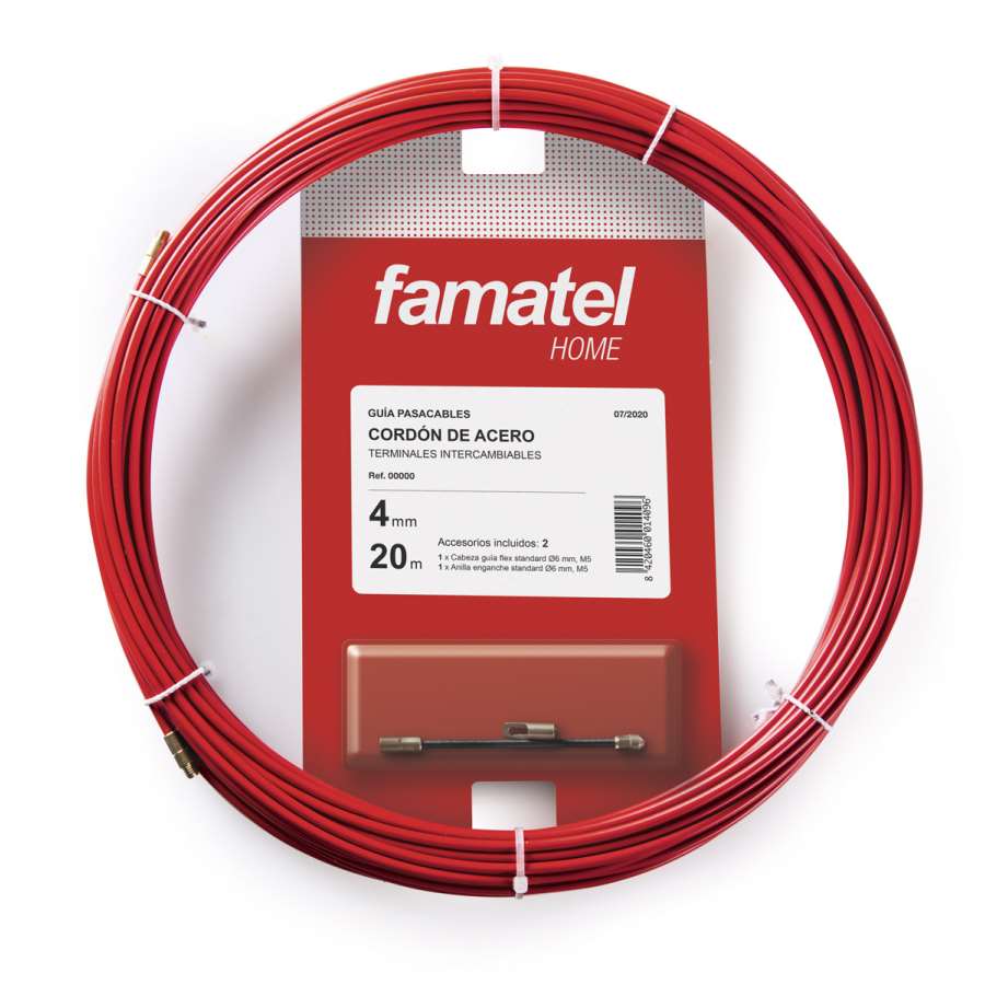 PASACABLE DE ACERO 4MM 20 METROS