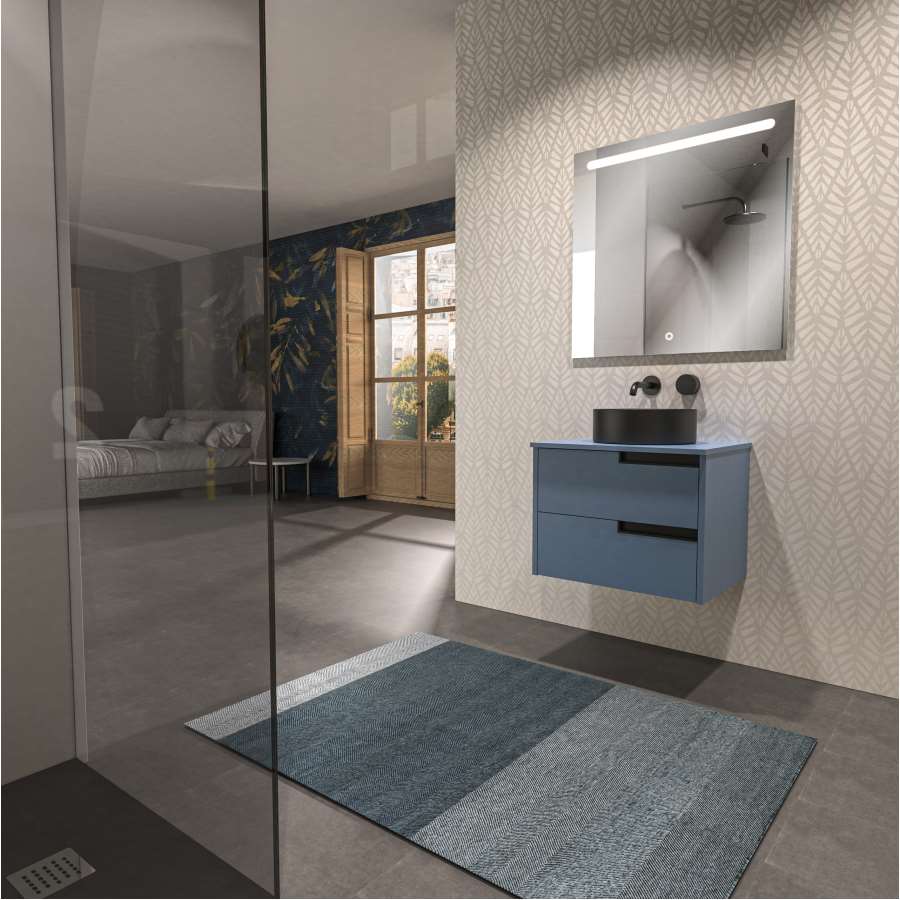MUEBLE BAÑO MODULAR 60CM AZUL MATE