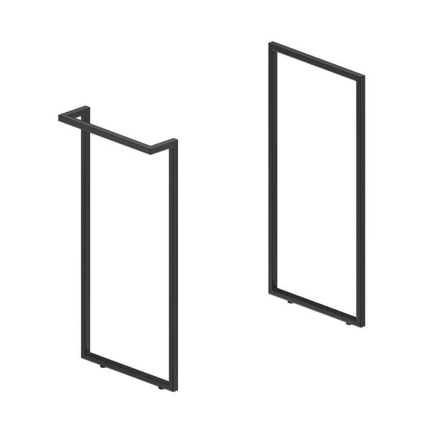 ESTRUCTURA METAL NEGRO MATE P/MUEBLE