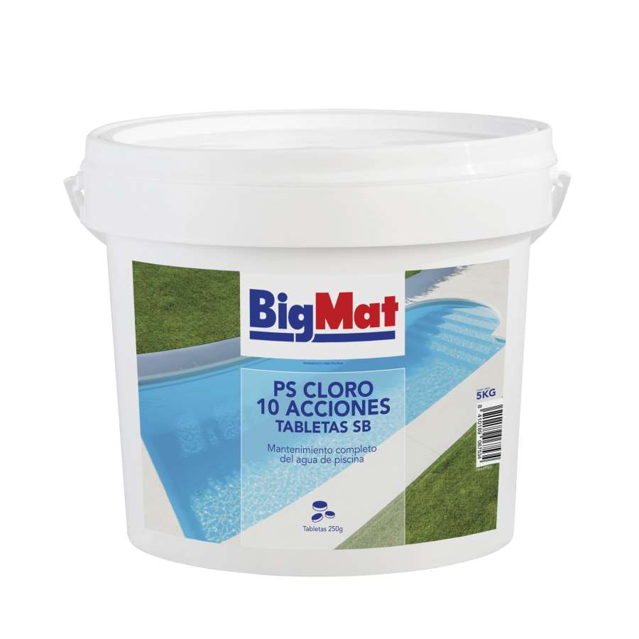CLORO BIGMAT 10 ACCIONES TAB. 250 GRS.