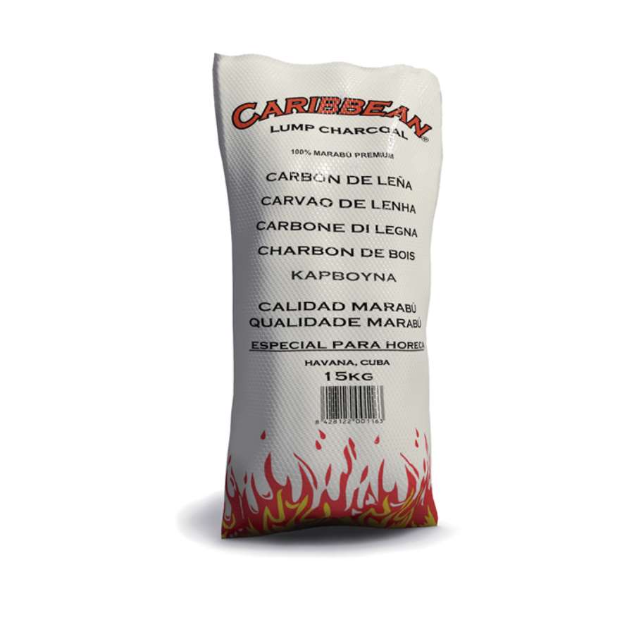 CARBON VEGETAL CARIBBEAN 15 KG MARABU